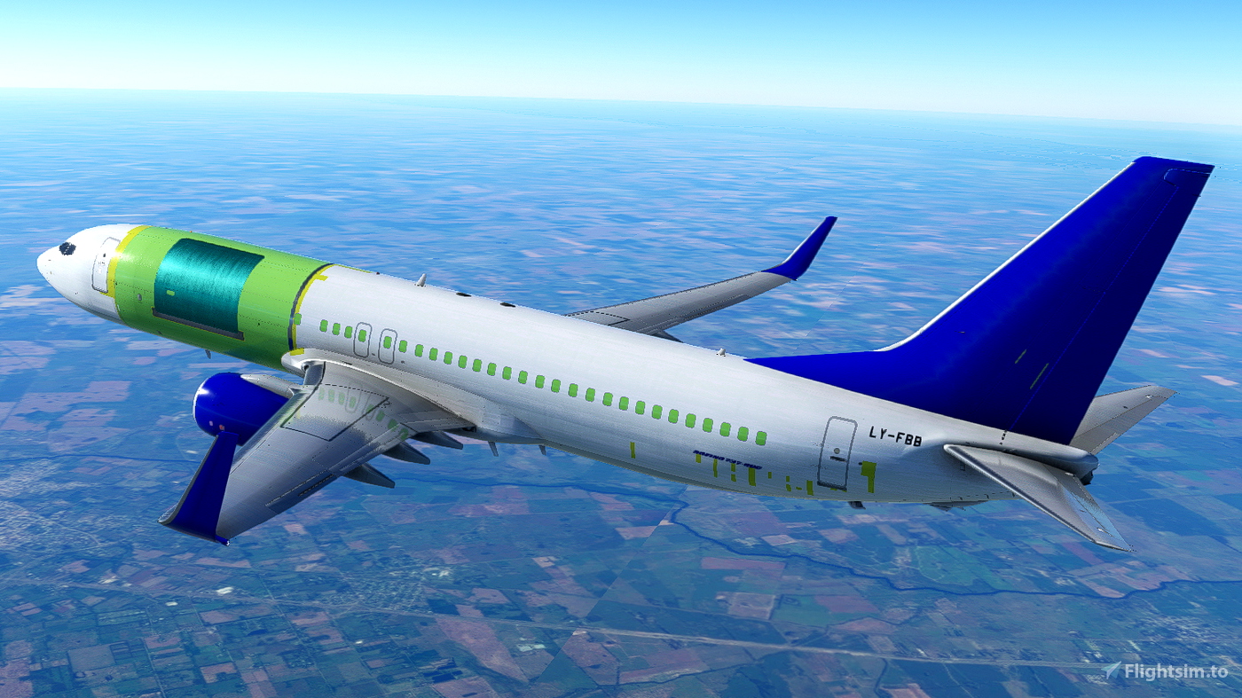 PMDG 737-800BCF AviaAM Leasing LY-FBB for Microsoft Flight Simulator | MSFS