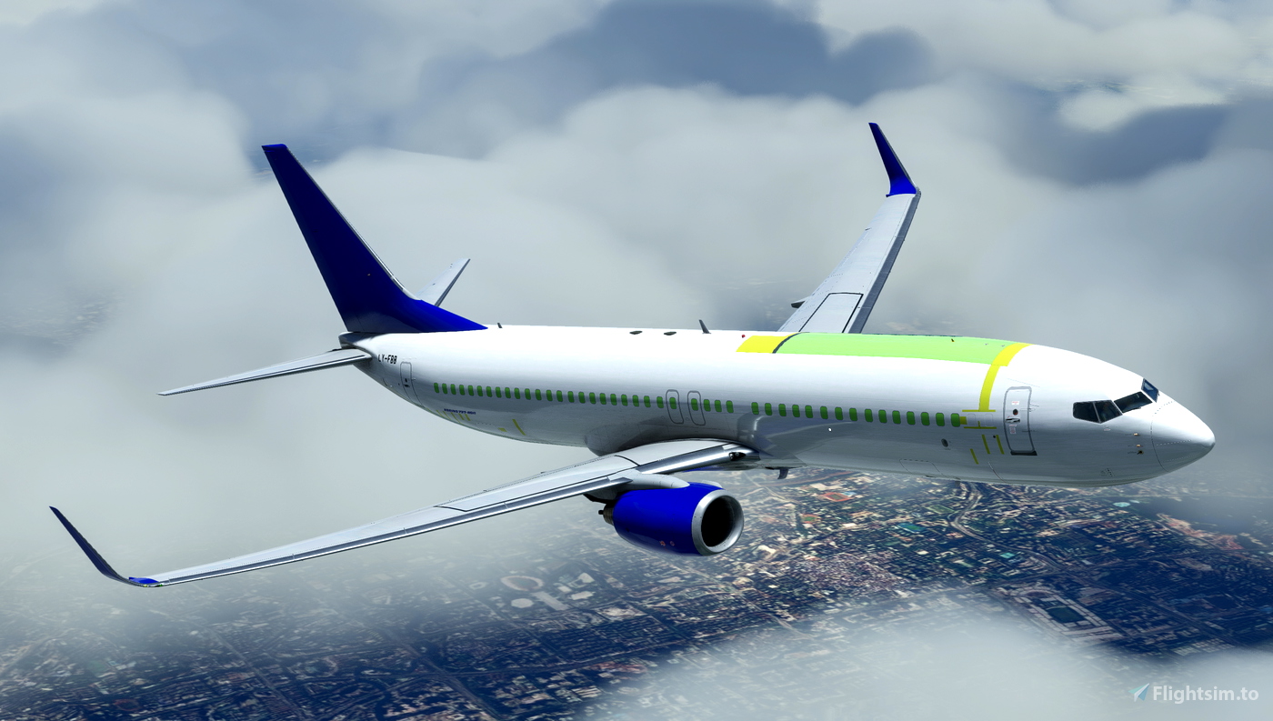 PMDG 737-800BCF AviaAM Leasing LY-FBB for Microsoft Flight Simulator | MSFS