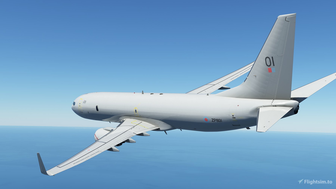PMDG 737-800BCF RAF P-8 (ZP801 - 2022) for Microsoft Flight Simulator ...
