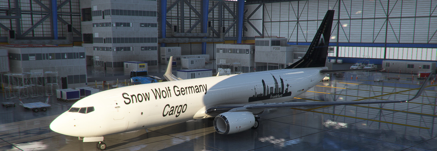 PMDG 737-800BCF Snow Wolf Germany Cargo for Microsoft Flight Simulator ...