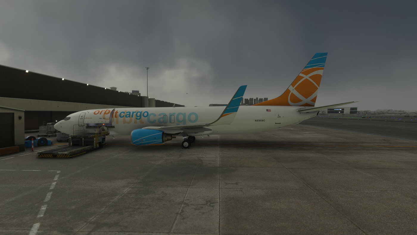 PMDG 737-800BDSF Orbit Cargo BW pour Microsoft Flight Simulator | MSFS
