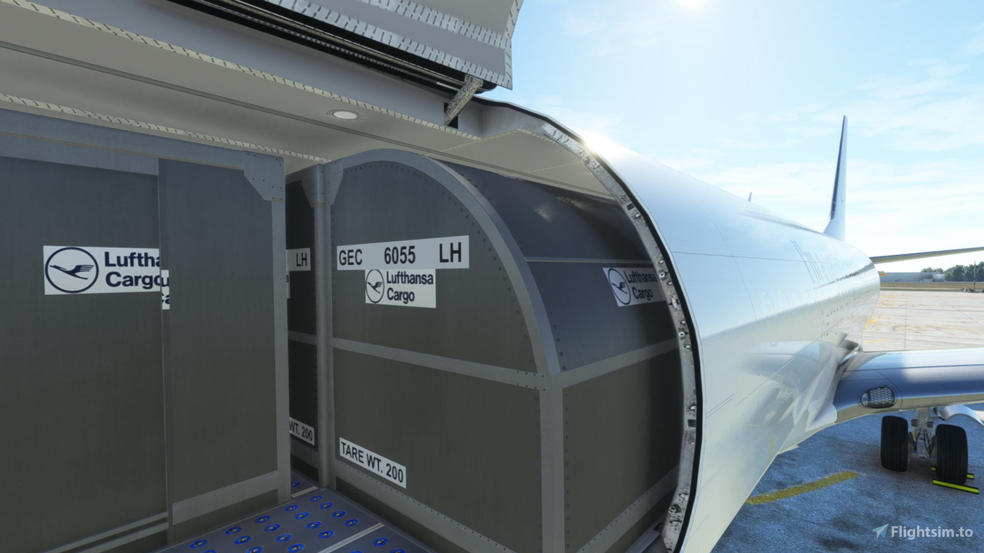 PMDG 737-800BDSF w/ cargo Lufthansa Cargo - Natural beauty (D-ALFJ) for ...