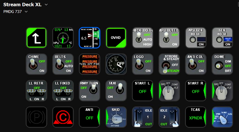 PMDG 737 AAO Scripts & StreamDeck XL & PLUS Profile & MCP Combo ...