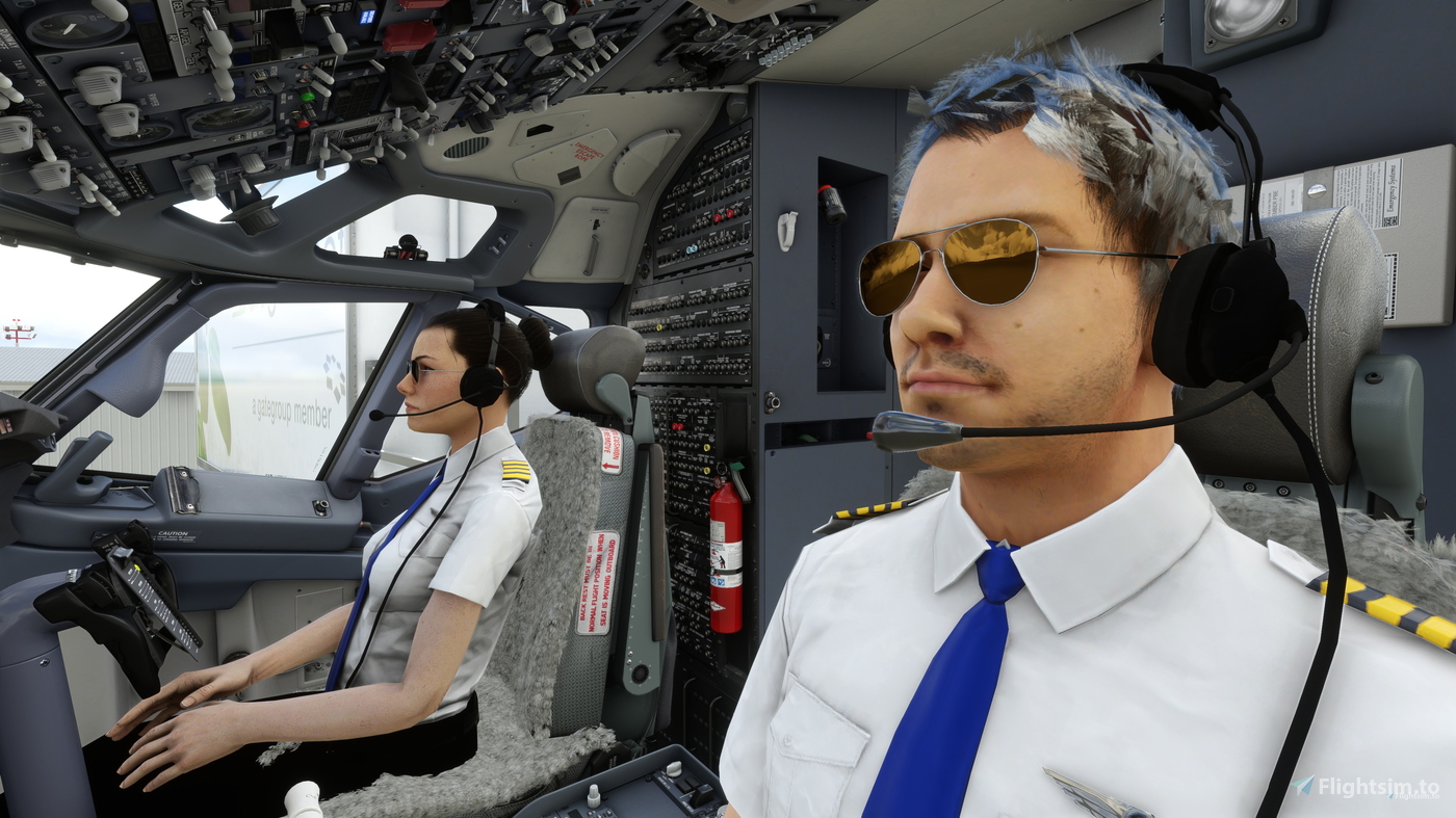 PMDG 737 Family - Pilot & CoPilot Avatar for Microsoft Flight Simulator | MSFS