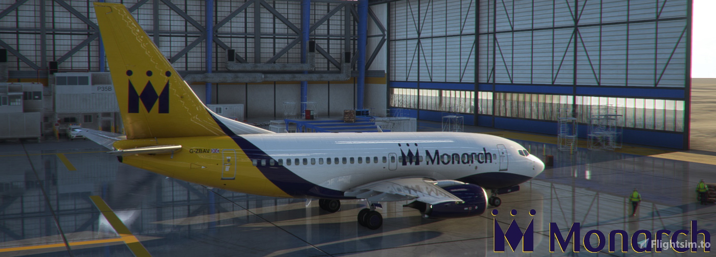 PMDG B737-600 Monarch G-ZBAV のために Microsoft Flight Simulator | MSFS