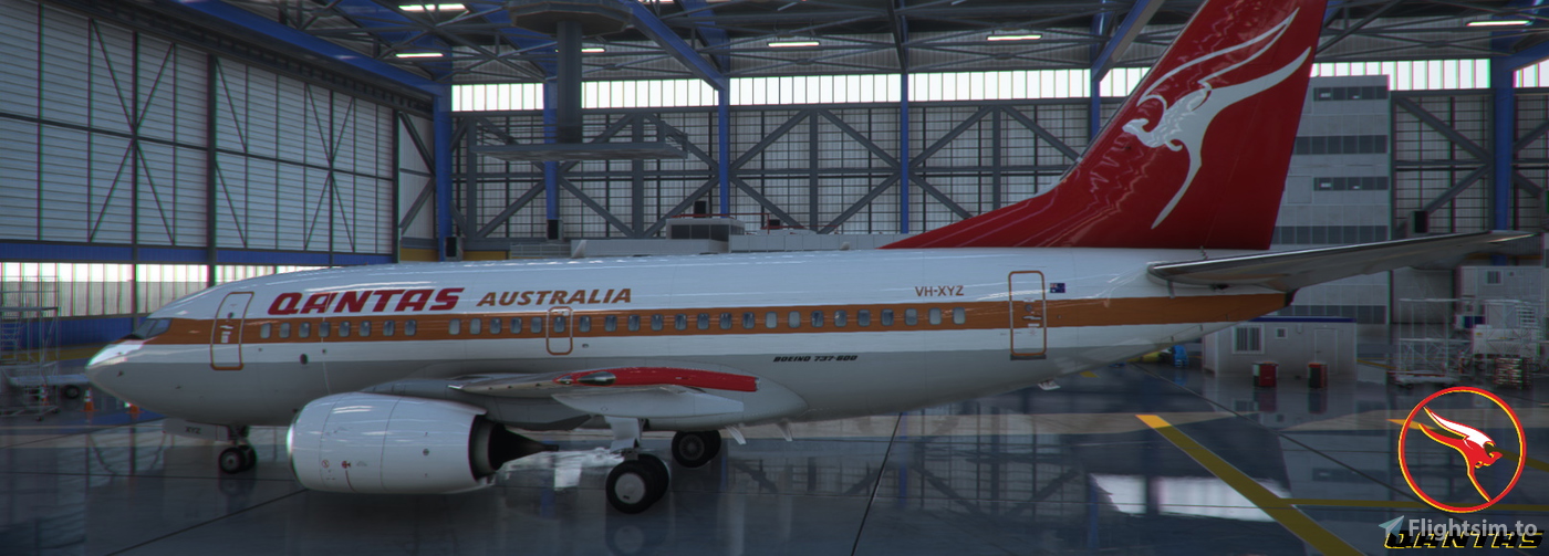 PMDG B737-600 Qantas Retro Roo VH-XYZ for Microsoft Flight Simulator | MSFS