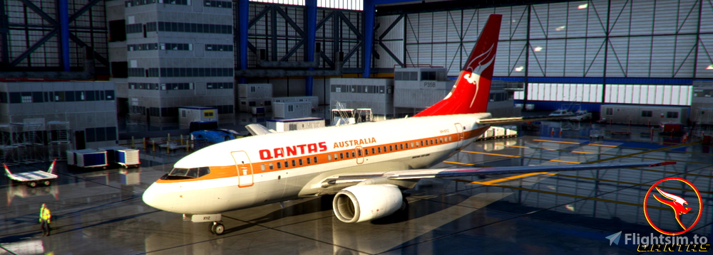 PMDG B737-600 Qantas Retro Roo VH-XYZ voor Microsoft Flight Simulator ...