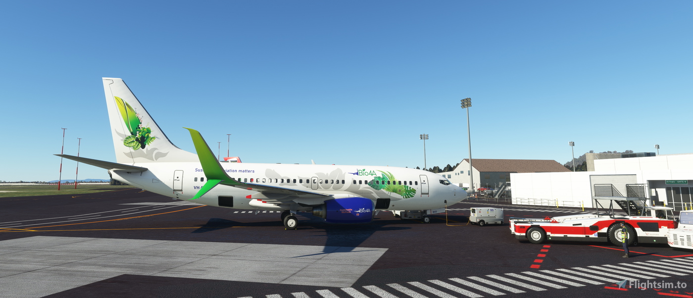 PMDG B737-BBJ Bio4A BioFuels Livery pour Microsoft Flight Simulator | MSFS