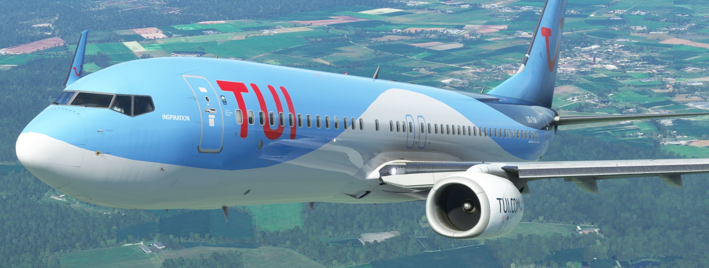 PMDG Boeing 737-800 SSW TUI Belgium OO-TUK 对于 Microsoft Flight ...