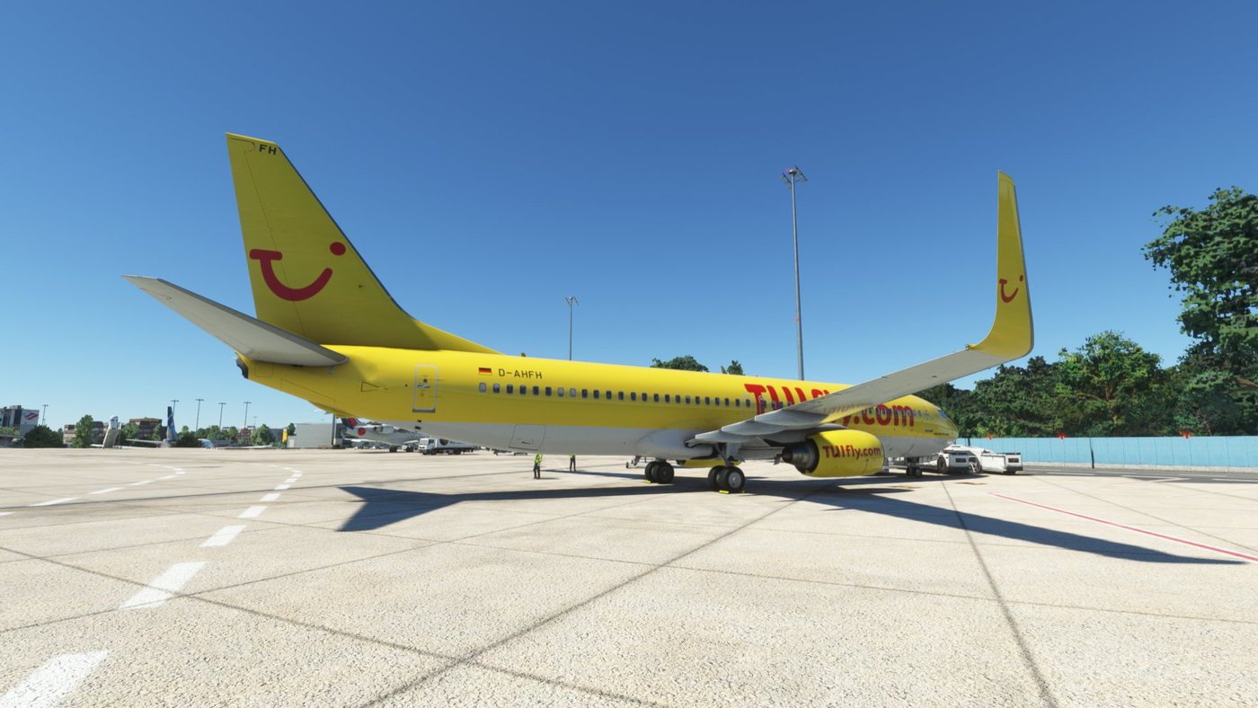 PMDG Boeing 737-800 TUI TUIfly.com Yellow 2010 (D-AHFH) 对于 Microsoft ...