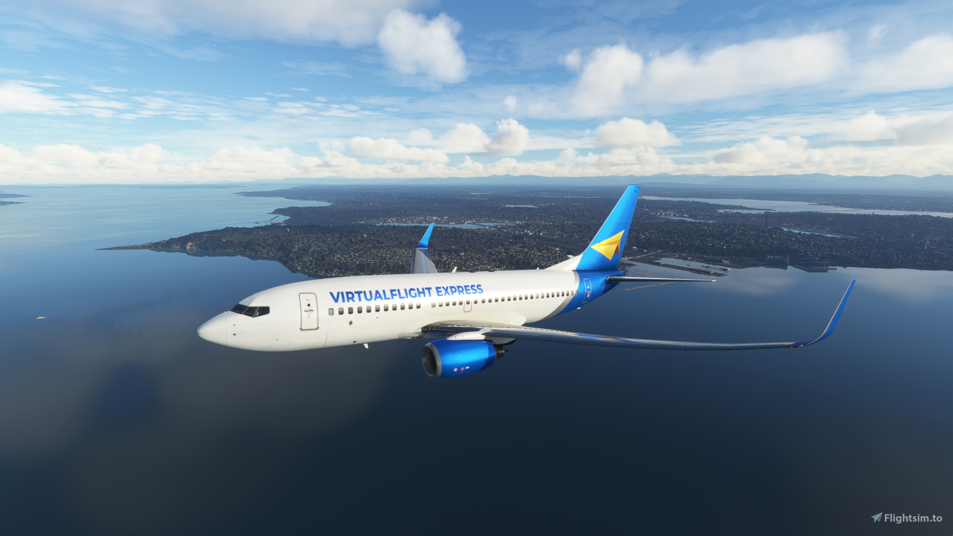 PMDG Boeing 737-700 VirtualFlight Express Livery Pack » Microsoft Flight Simulator