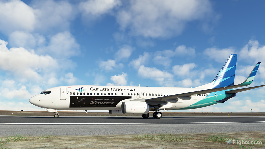 PMDG BOEING 737-800BW GARUDA INDONESIA PK-GNU for Microsoft Flight Simulator | MSFS