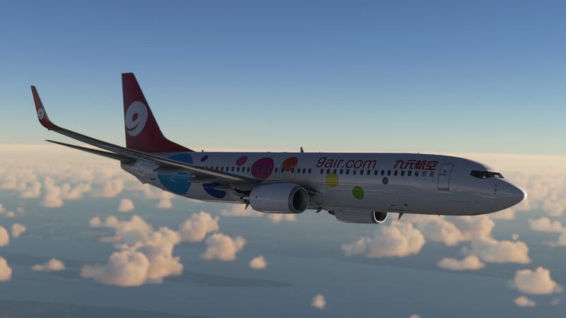 PMDG Boeing B737-800 9Air pack | 4K for Microsoft Flight Simulator | MSFS