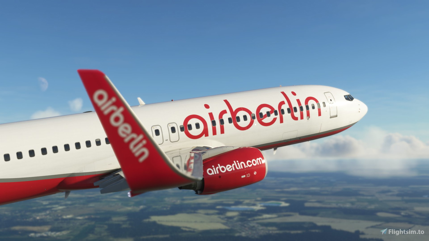 PMDG Boeing B737-800 Air Berlin | 4K for Microsoft Flight Simulator | MSFS