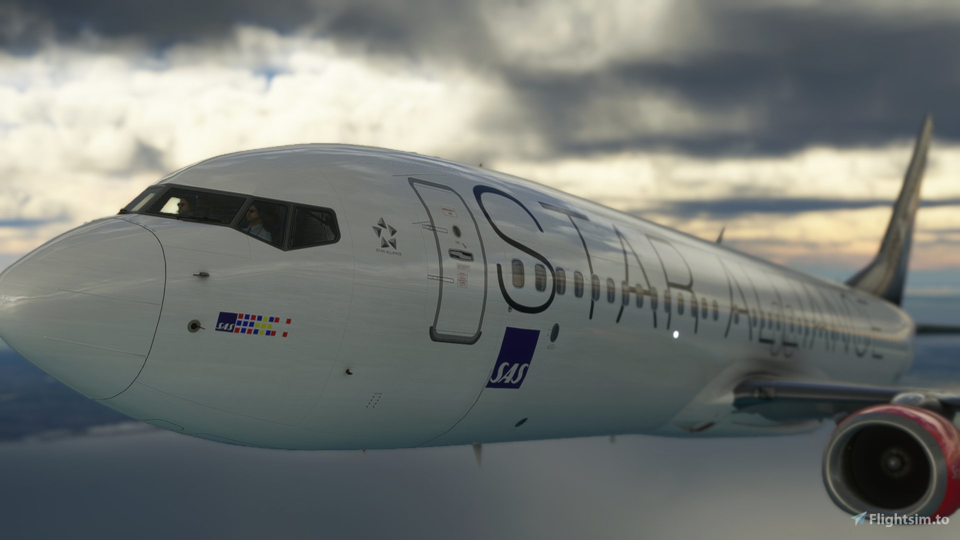 PMDG Boeing B737-800 SAS Scandinavian Airlines Star Alliance | 4K for ...