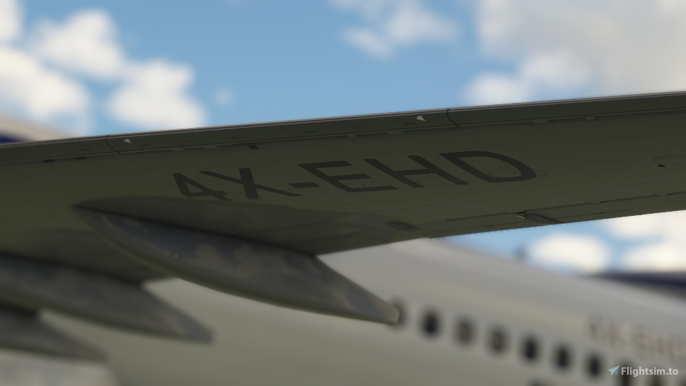 PMDG Boeing B737-900ER EL AL Peace Sticker (4X-EHD) | Cabin | 4K for ...