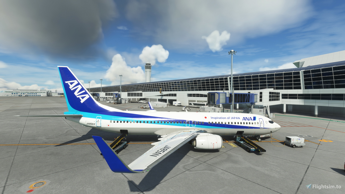 PMDG NG3 ANA 737-800 JA85AN (Regular/Tohoku Flower JET) Repaint のために Microsoft Flight Simulator ...