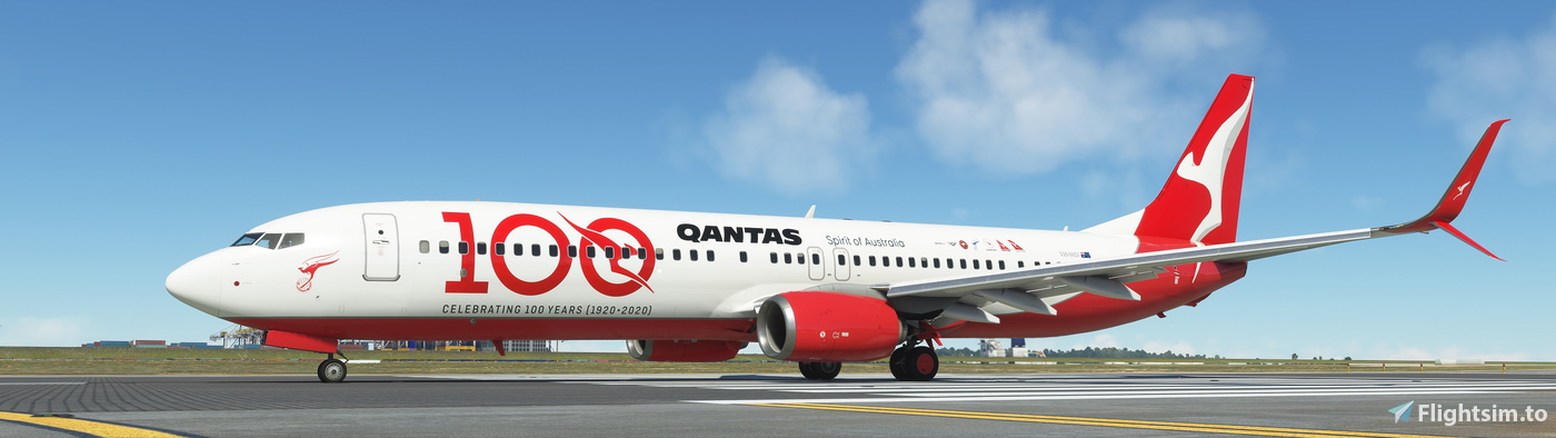 PMDG QANTAS 100TH Anniversary 737-900er Livery for Microsoft Flight ...