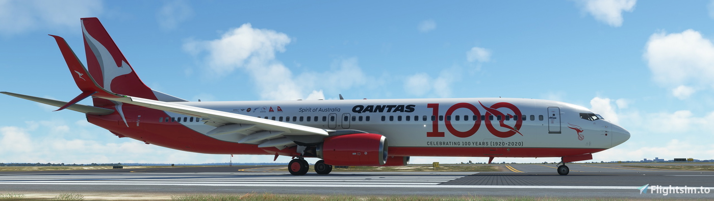 PMDG QANTAS 100TH Anniversary 737-900er Livery for Microsoft Flight ...