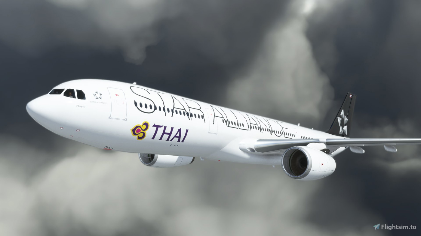 PMP A330-300 Thai Airways Star Alliance | 4K | Discontinued for ...