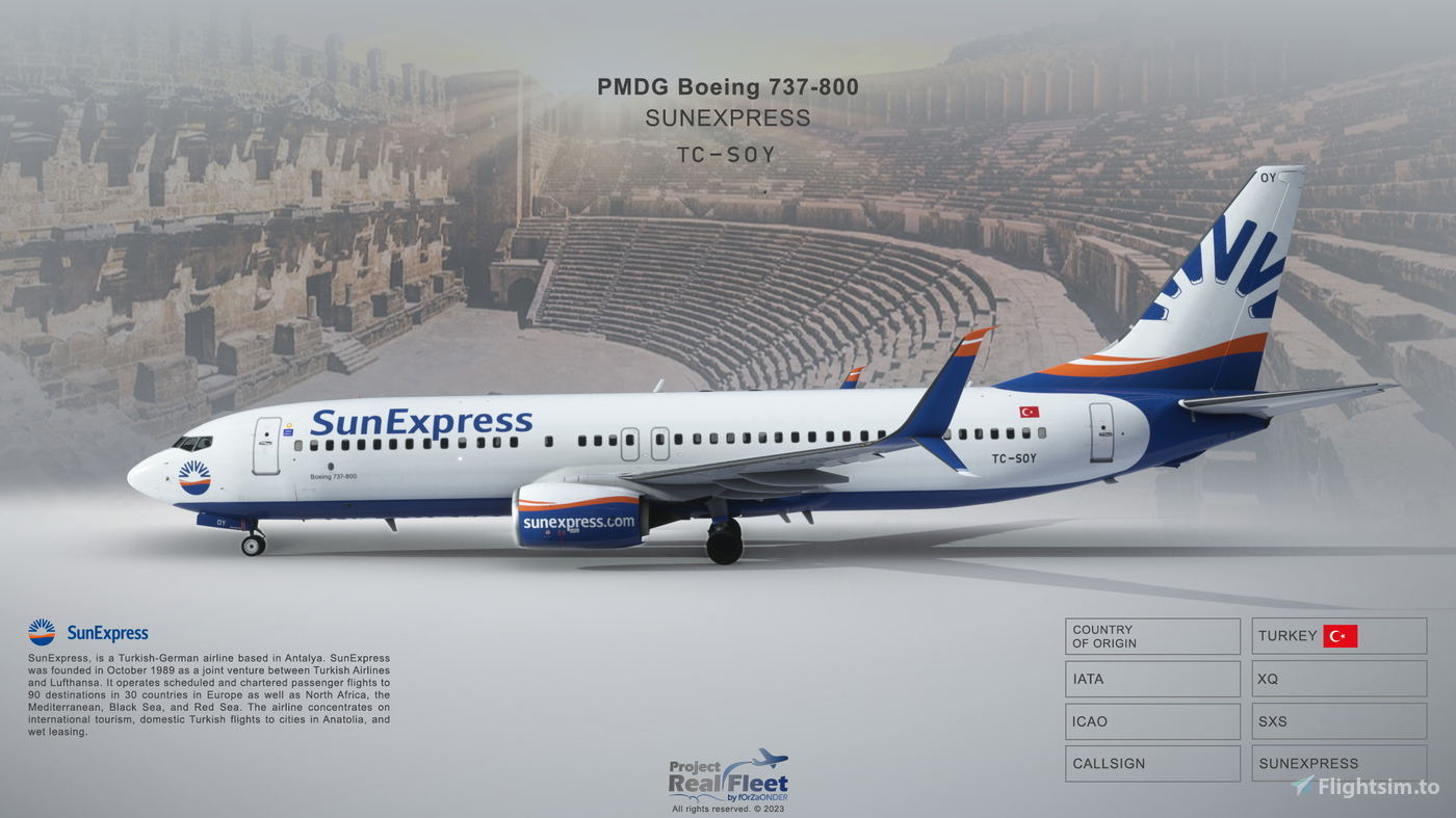 Project Real Fleet by fOrZaONDER - SunExpress TC-SOY (4K) Livery with ...