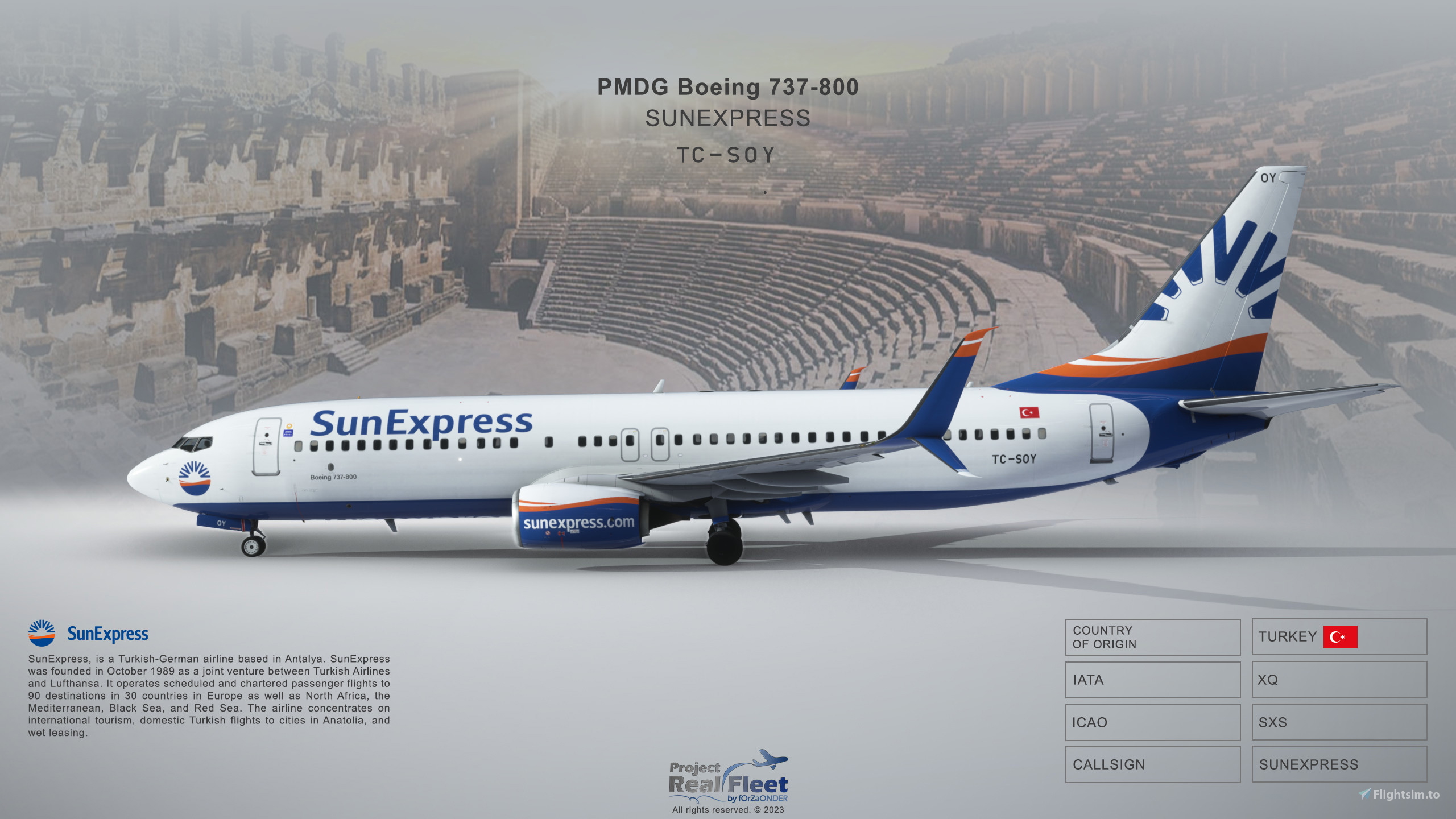 Project Real Fleet by fOrZaONDER - SunExpress TC-SOY (4K) Livery with ...