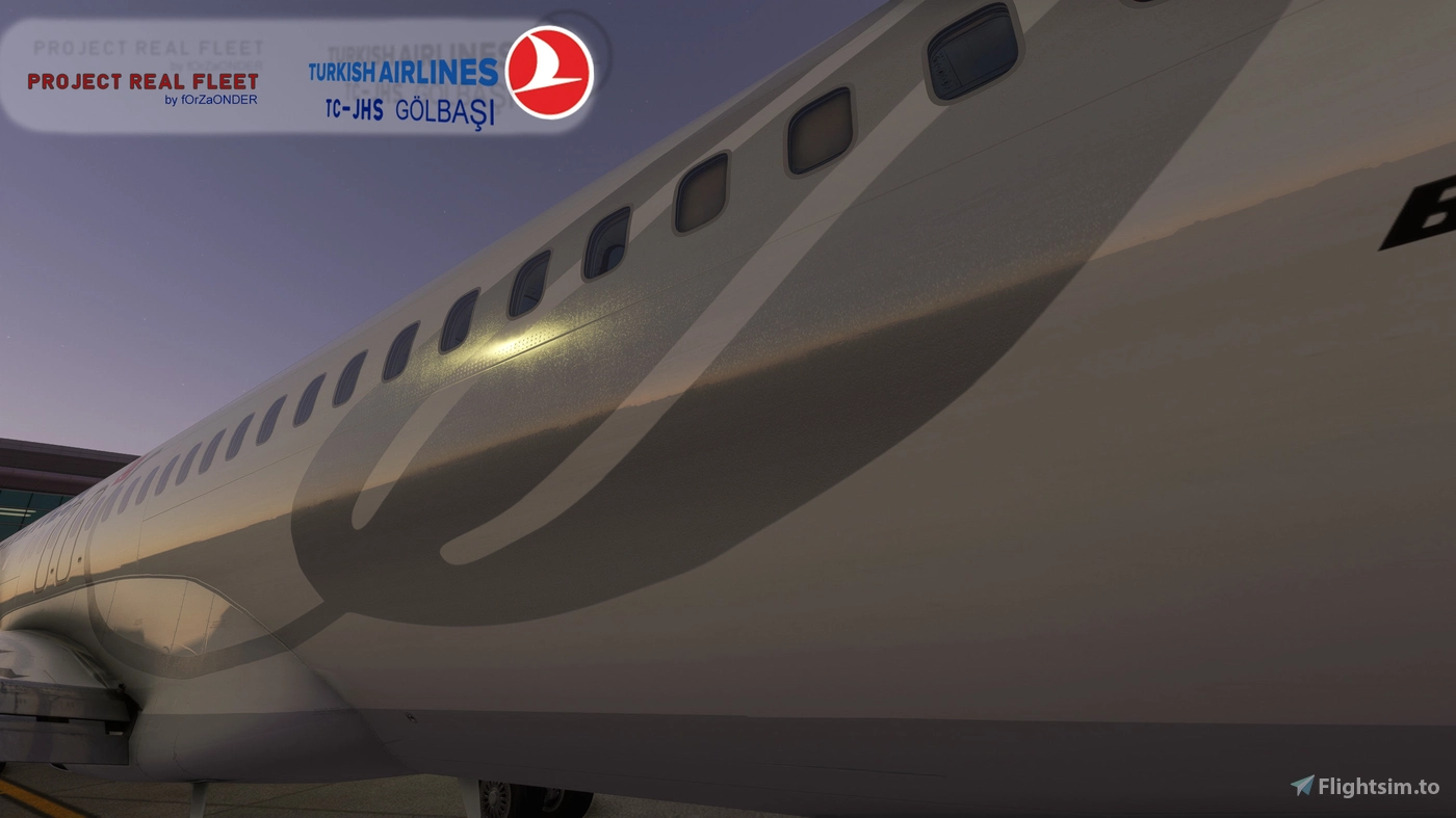 Project Real Fleet by fOrZaONDER, Turkish Airlines TC-JHS 4K Livery w ...