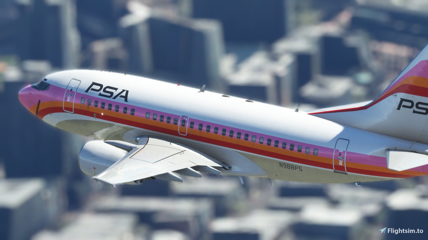 PSA 737-600 N988PS PMDG for Microsoft Flight Simulator | MSFS