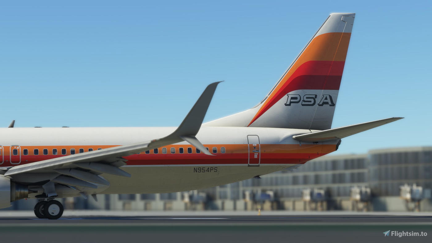 PSA 737-800 N954PS PMDG for Microsoft Flight Simulator | MSFS