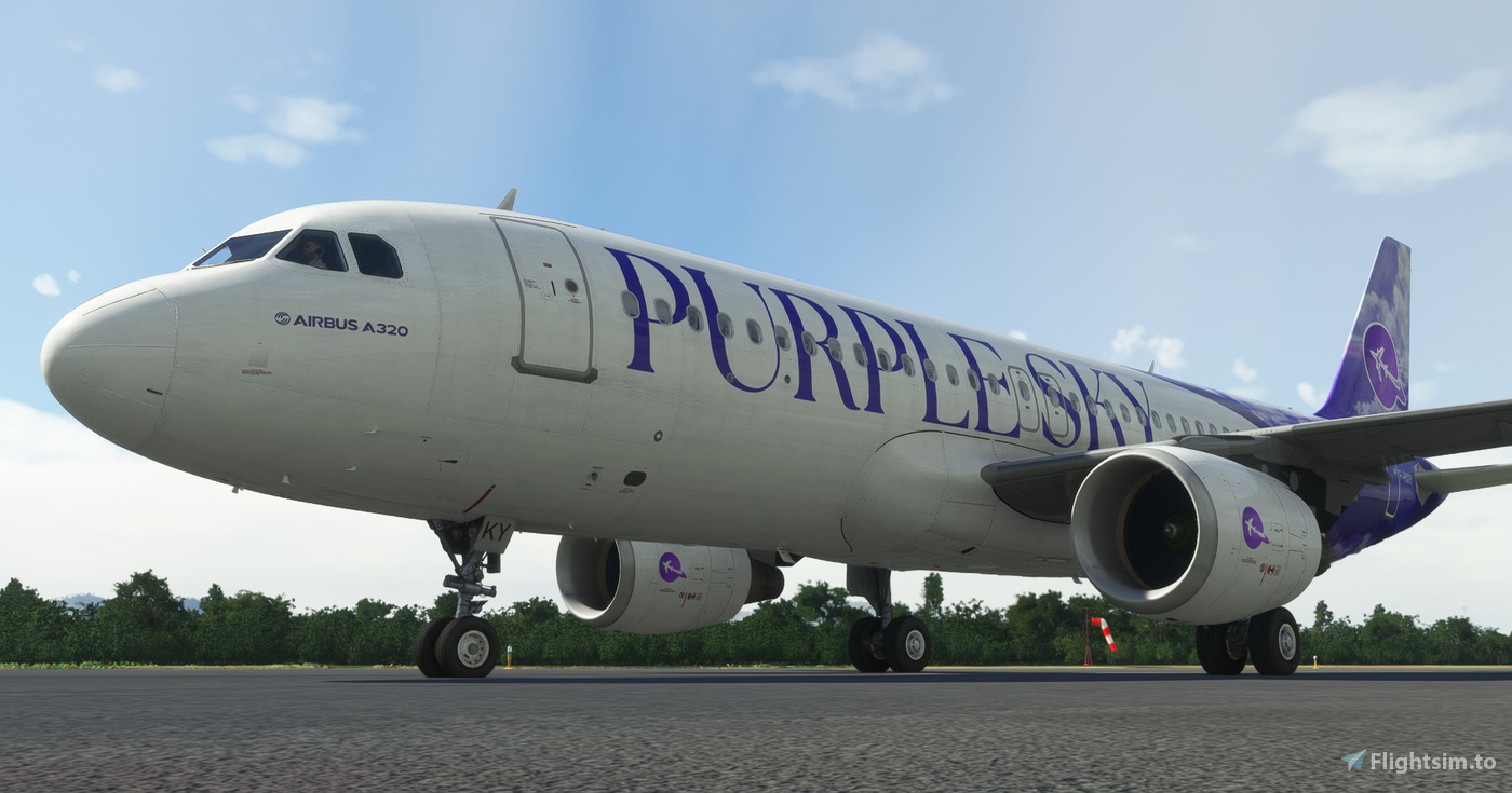 PURPLE SKY Fenix A320 Ceo with cabin for Microsoft Flight Simulator | MSFS