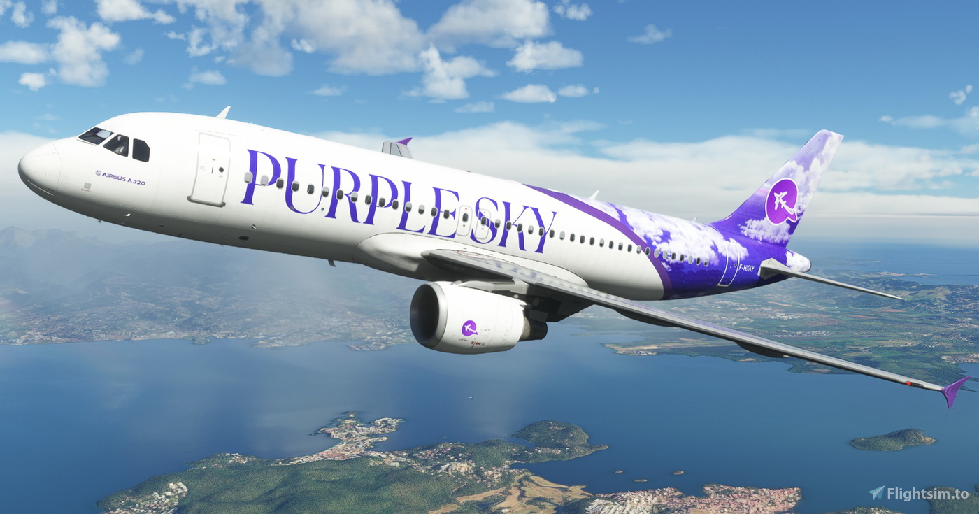PURPLE SKY Fenix A320 Ceo with cabin for Microsoft Flight Simulator | MSFS