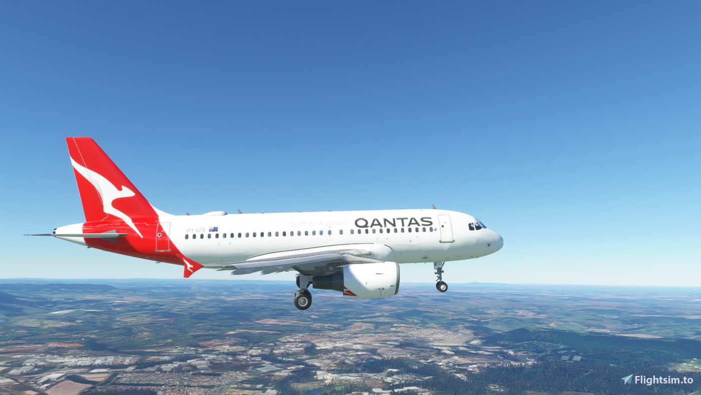 QANTAS A319CEO 8K VH-VZB for Microsoft Flight Simulator | MSFS
