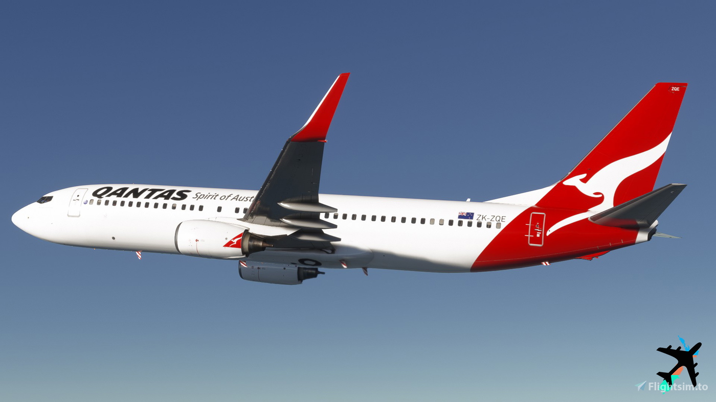 Qantas Jetconnect "William Pickering" [ZK-ZQE] | PMDG B737-800BW for ...