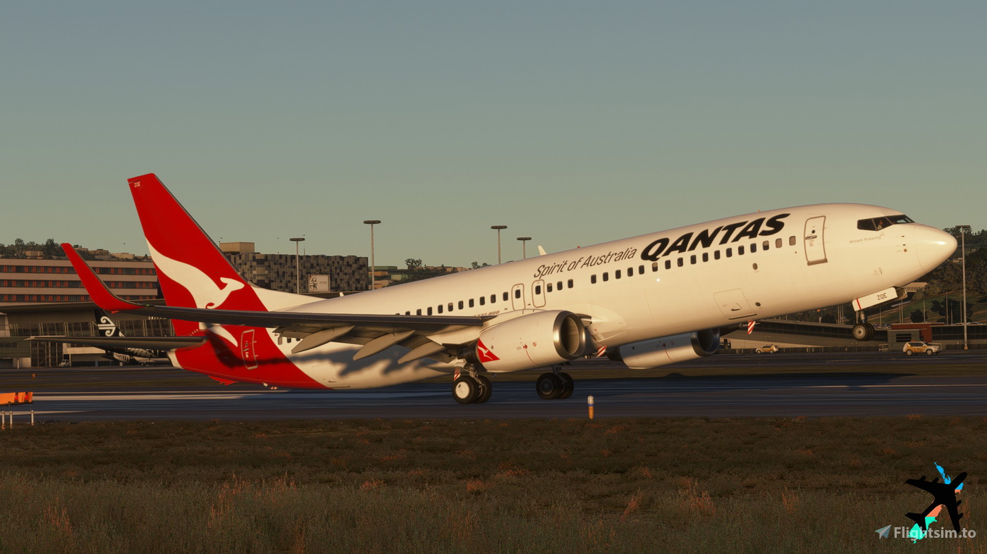 Qantas Jetconnect "William Pickering" [ZK-ZQE] | PMDG B737-800BW for ...