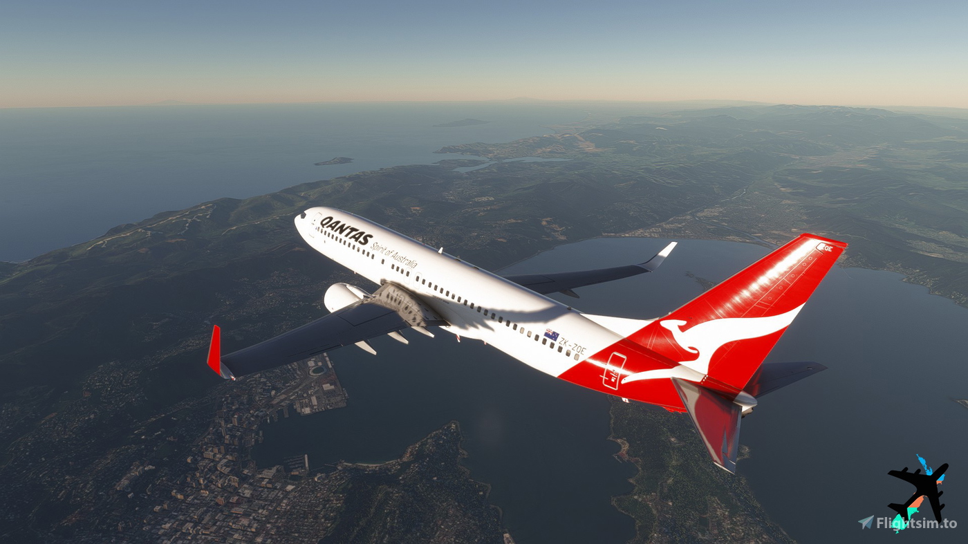 Qantas Jetconnect "William Pickering" [ZK-ZQE] | PMDG B737-800BW for ...