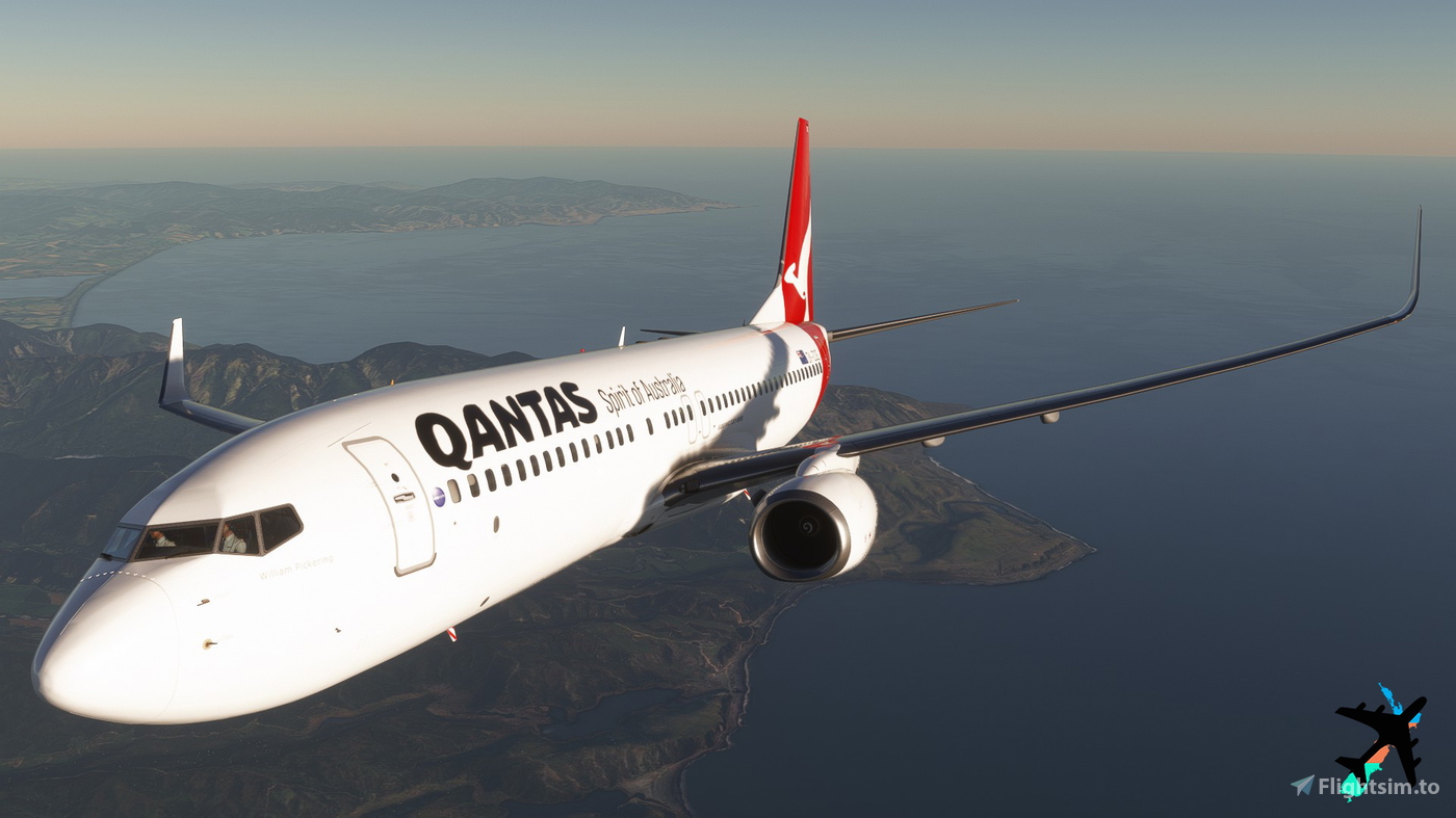 Qantas Jetconnect "William Pickering" [ZK-ZQE] | PMDG B737-800BW for ...