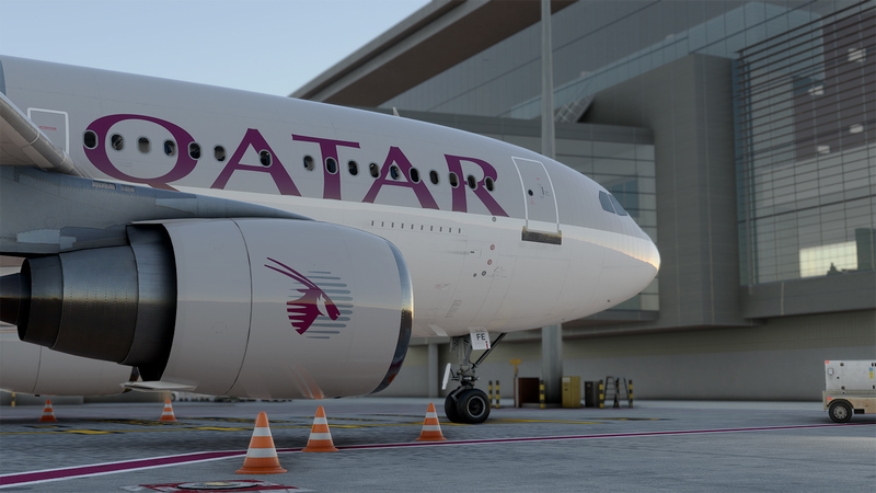 Qatar Airways Airbus A310-300 (A7-AFE) 8K for Microsoft Flight ...