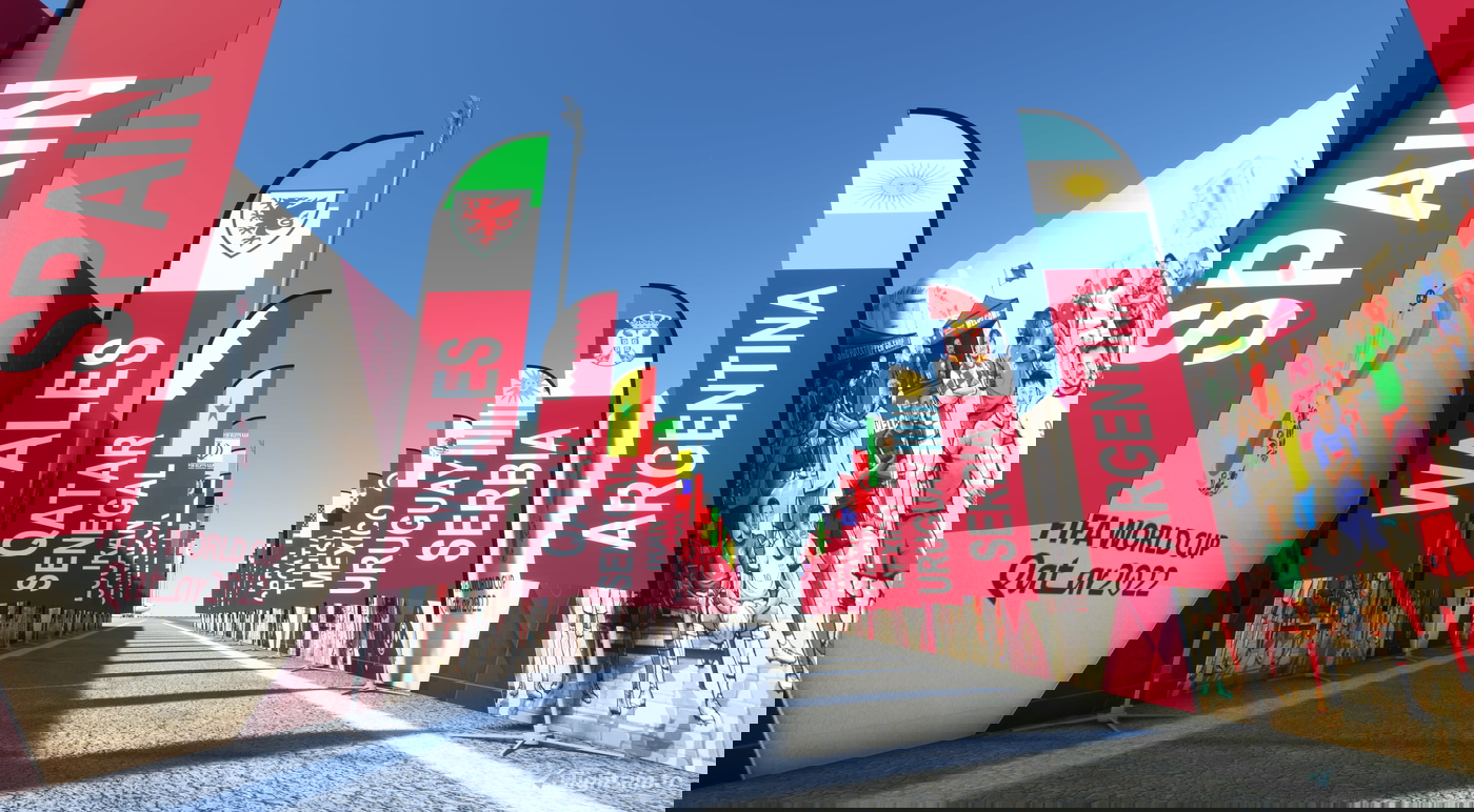 Qatar World Cup 2022 Arrival Stand OTHH Hamad International for ...