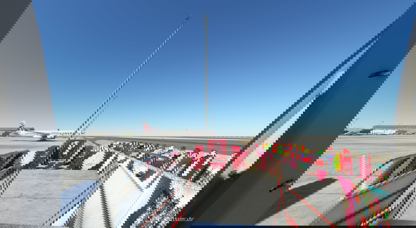 Qatar World Cup 2022 Arrival Stand OTHH Hamad International for ...