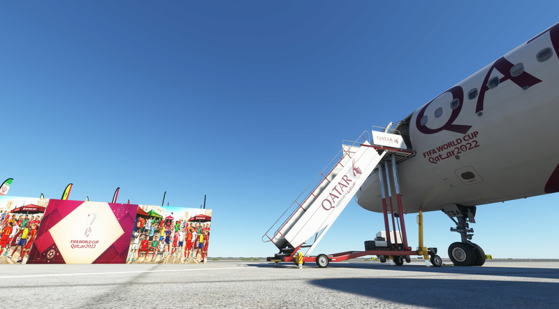 Qatar World Cup 2022 Arrival Stand OTHH Hamad International for ...