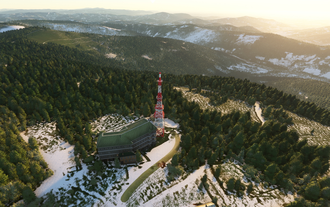 Radio/Television Skrzyczne Tower (RTON Skrzyczne) for Microsoft Flight ...