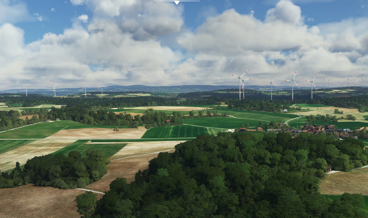 Realistic wind turbines in Oberfranken (northern bavaria) for Microsoft ...