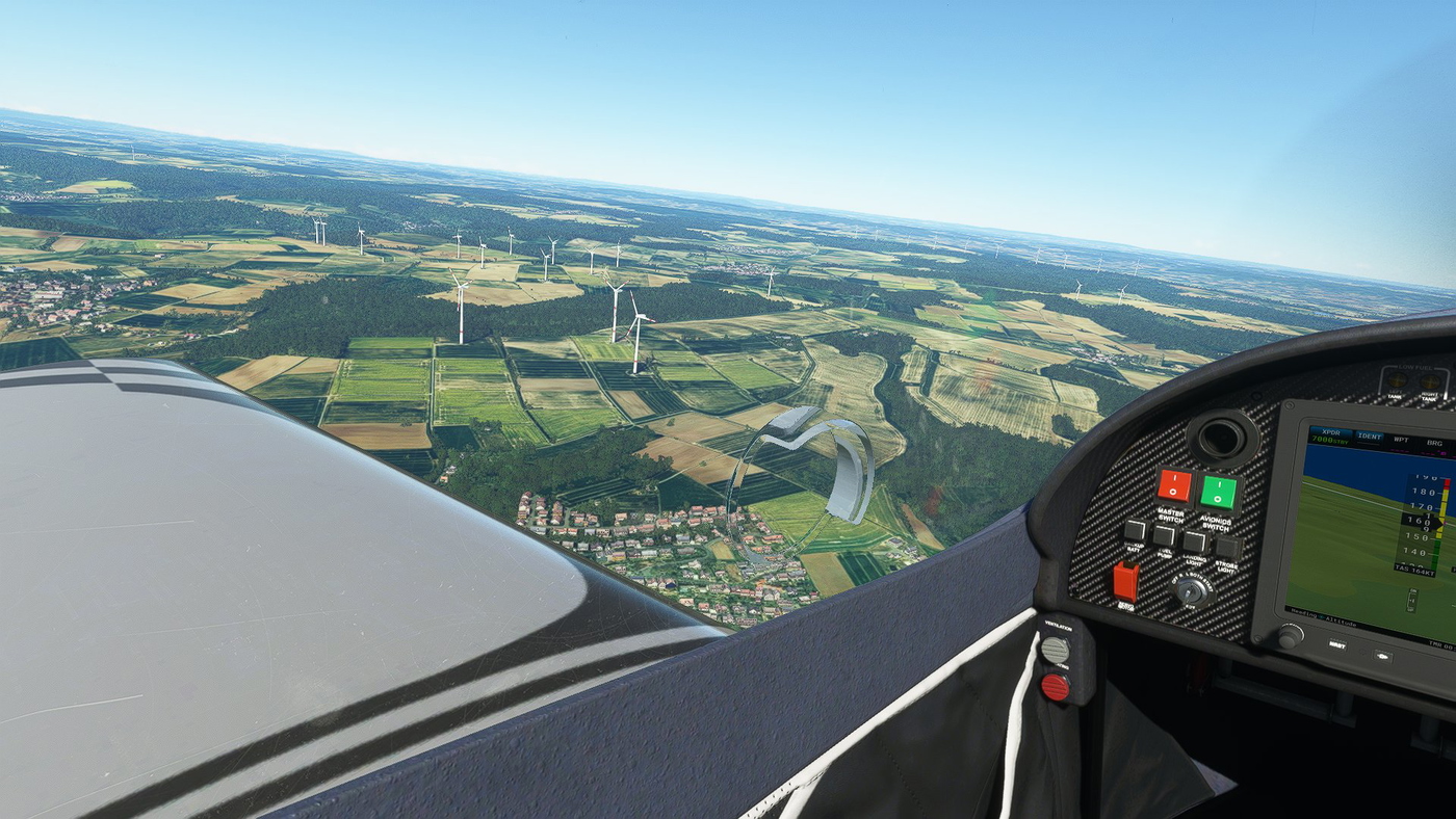 Realistic wind turbines in Unterfranken (northern bavaria) for ...