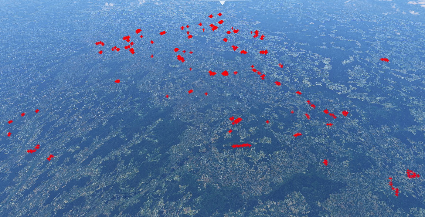 Realistic wind turbines in Unterfranken (northern bavaria) for ...