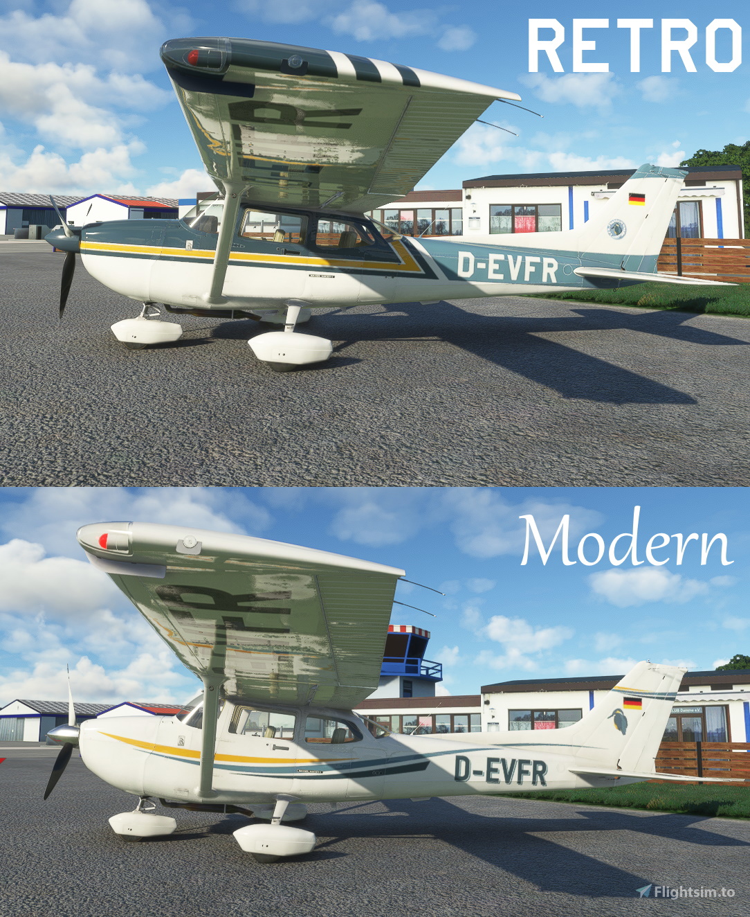 Reims FR172 Reims Rocket D-EVFR Retro&Modern 2 in 1 package VFR ...