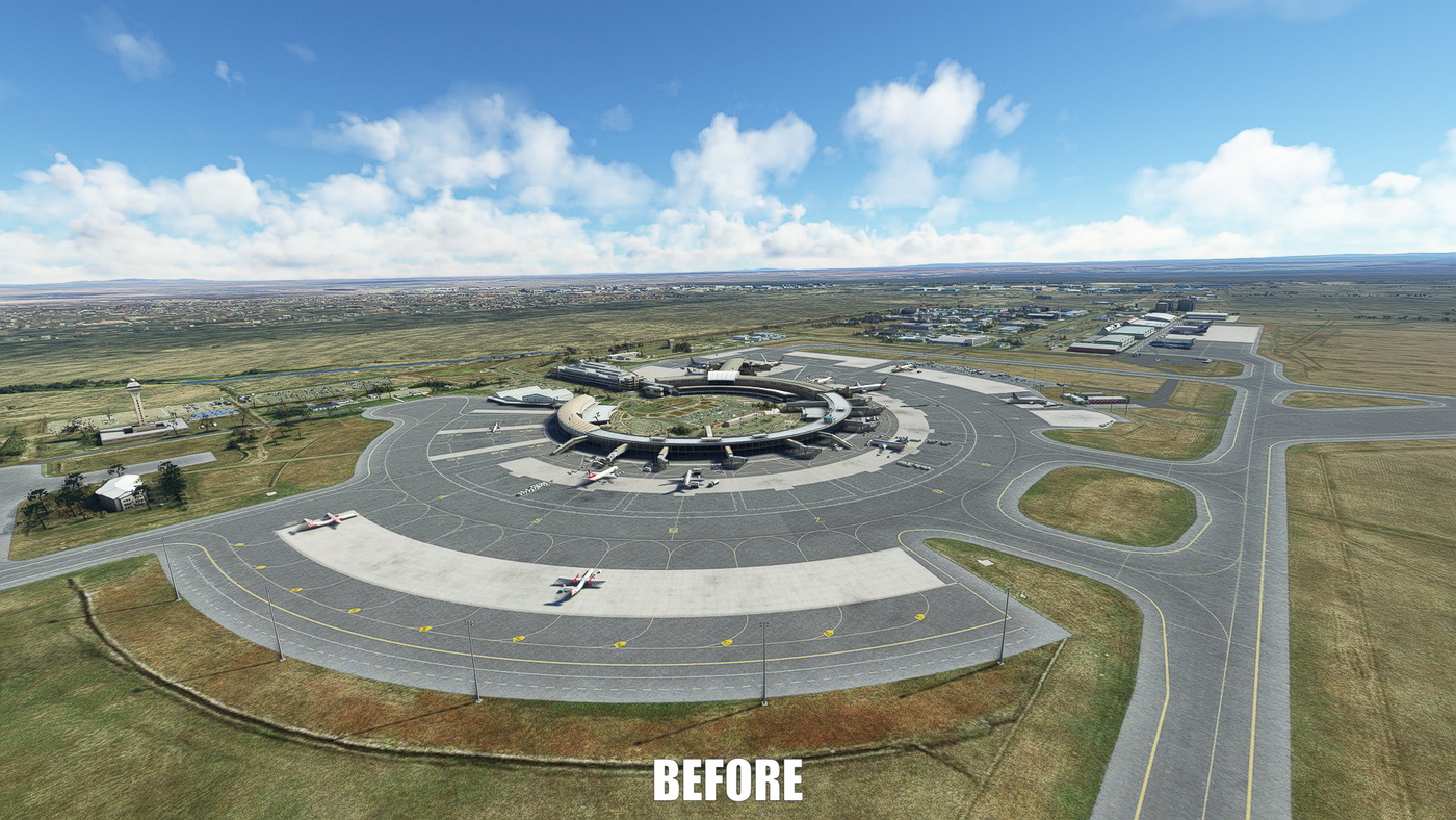 Remove Static Aircraft FSDG Nairobi for Microsoft Flight Simulator | MSFS