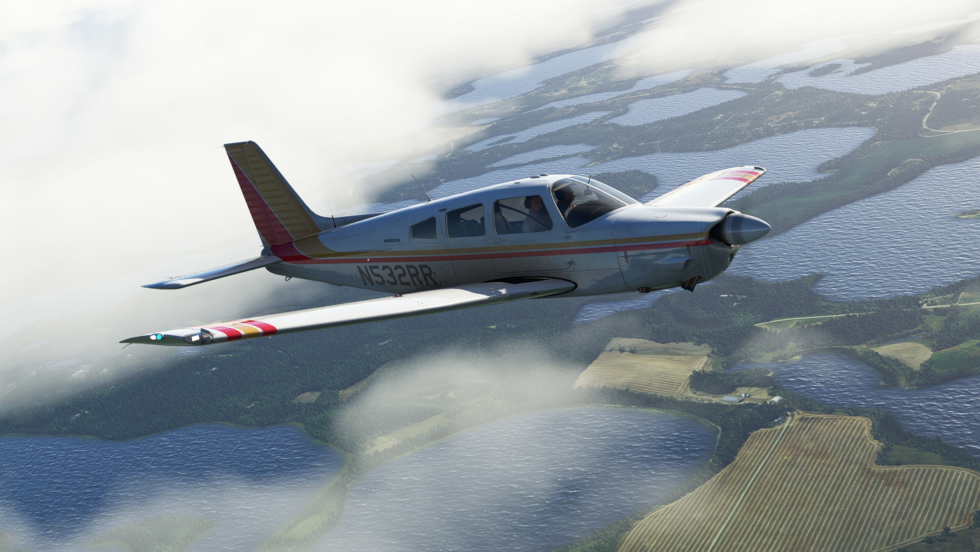 Retro Red Livery for Carenado Piper Arrow III for Microsoft Flight ...