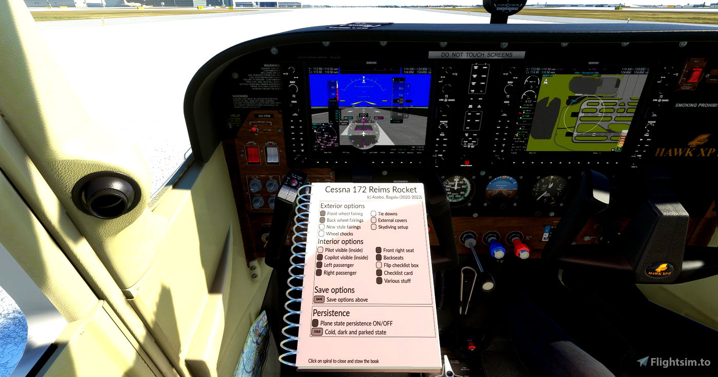 FR172 REIMS ROCKET / CESSNA R172 HAWK XP II for Microsoft Flight ...