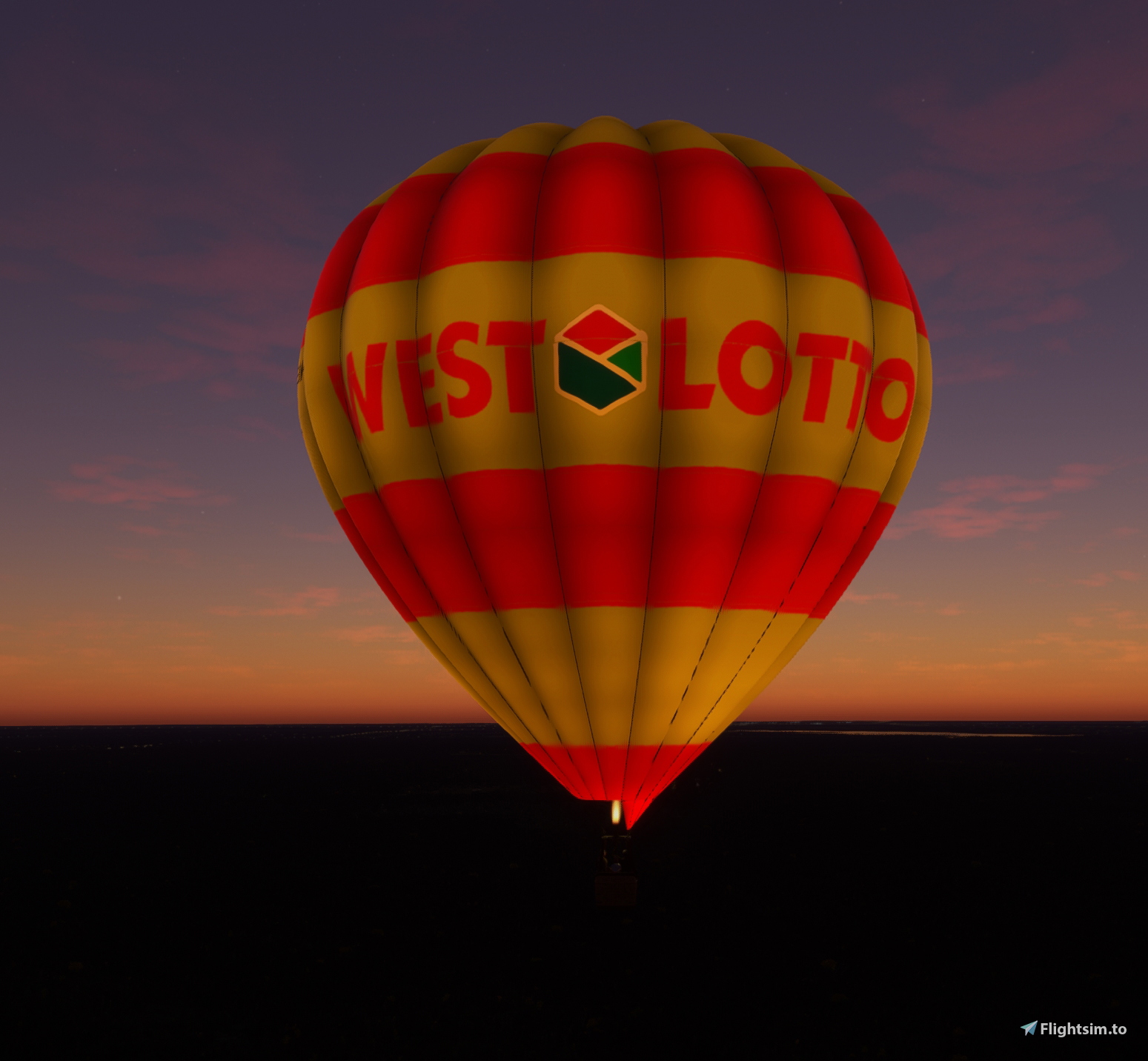 HPG Hot Air Balloon Repaint Livery: West Lotto - MSFS Add-on - Flightsim.to