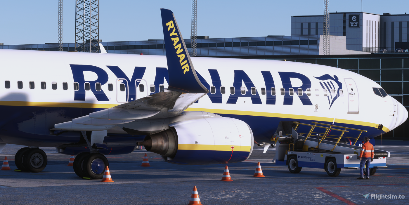 Ryanair DAC Livery Pack - EI-EG(A-D) for Microsoft Flight Simulator | MSFS